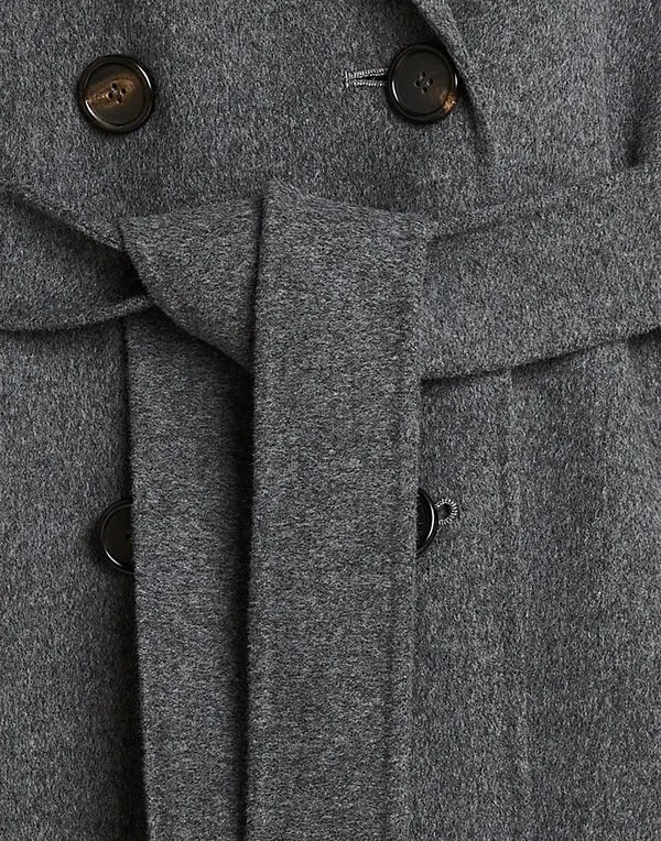 Max Mara Double Breasted Wool Coat With Belt