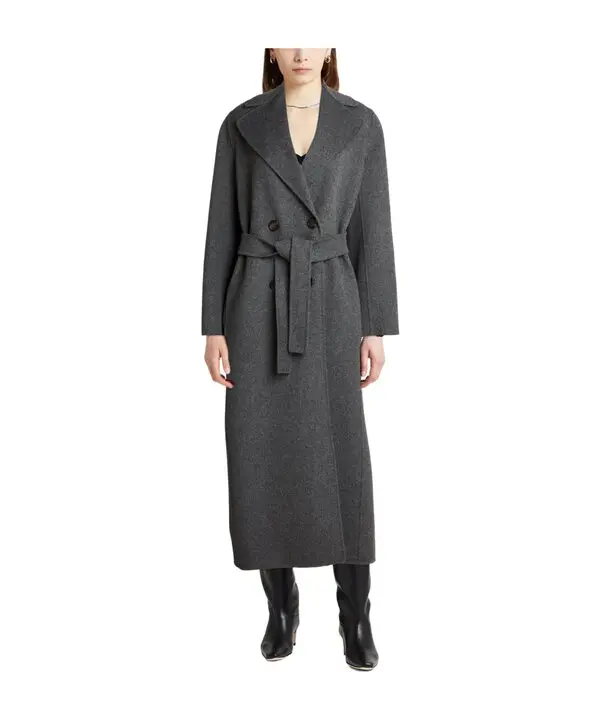 Max Mara Double Breasted Wool Coat With Belt