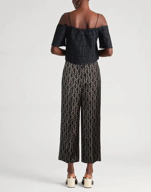 Max Mara Two-tone Loose Long Pants