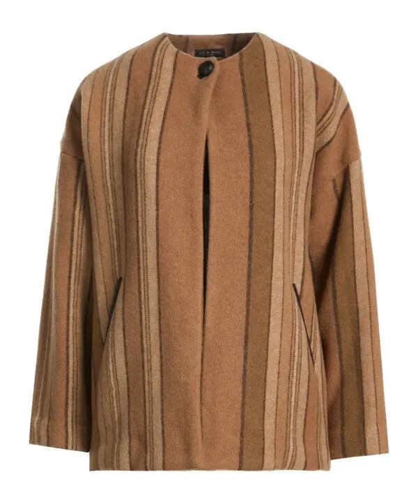 Rag & Bone Long Striped Single- Coat