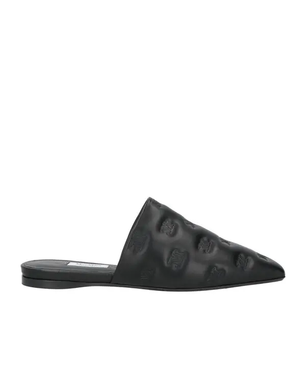 Max Mara Embossed Leather Mules