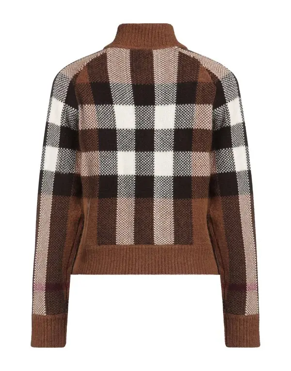 Burberry Checked Zip-up Cardigan