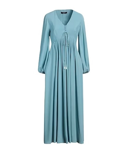 Max Mara Long Sleeve V-neck Maxi Dress