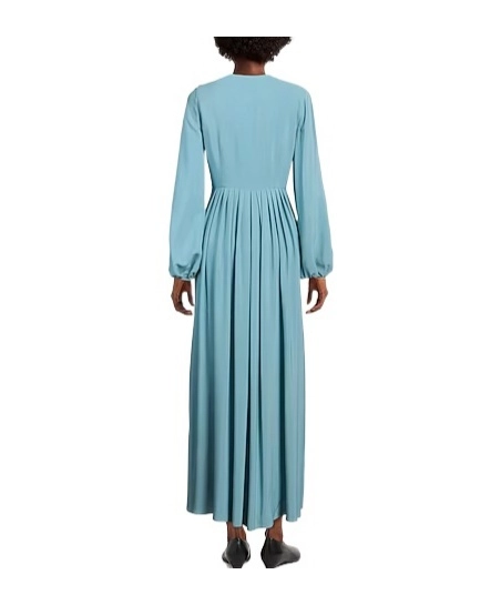 Max Mara Long Sleeve V-neck Maxi Dress