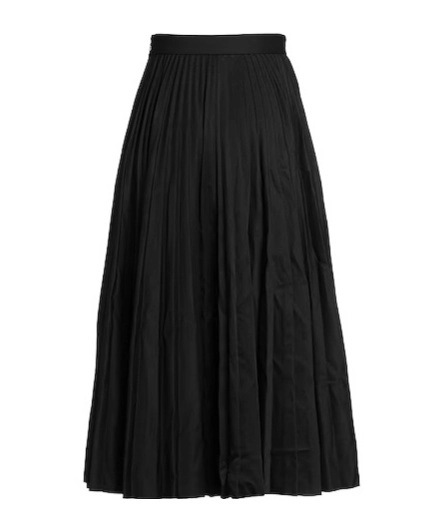 Balenciaga Wool Pleated Midi Skirt