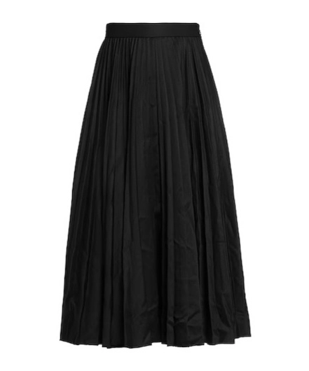 Balenciaga Wool Pleated Midi Skirt