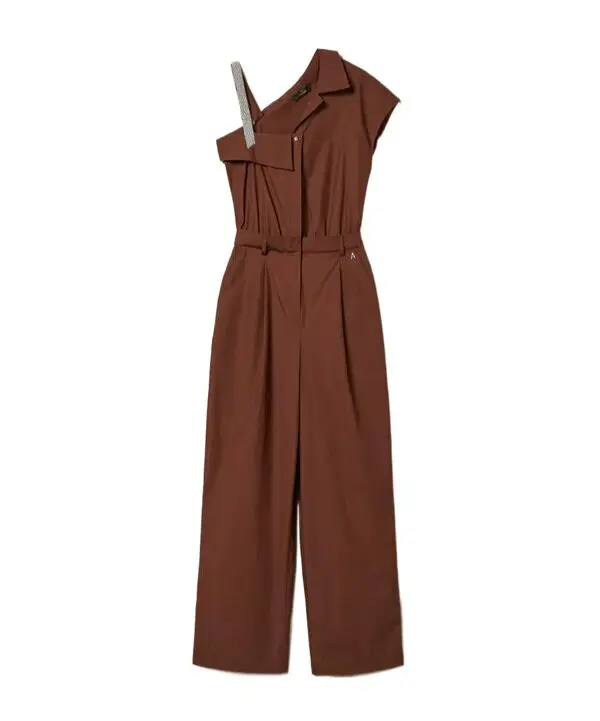 TWINSET One-shoulder Jumpsuit With Jeweled Strap
