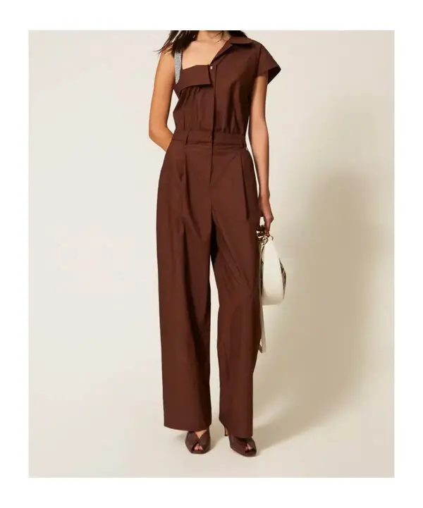 TWINSET One-shoulder Jumpsuit With Jeweled Strap