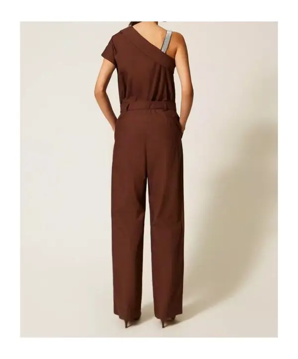 TWINSET One-shoulder Jumpsuit With Jeweled Strap