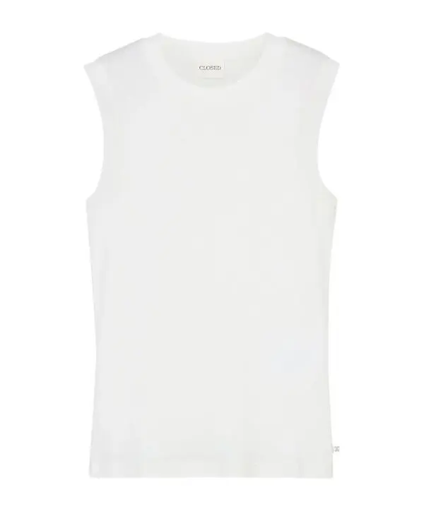 Closed Crew-neck Sleeveless Top