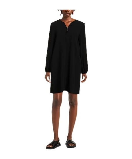 Max Mara Solid Long-sleeve Dress