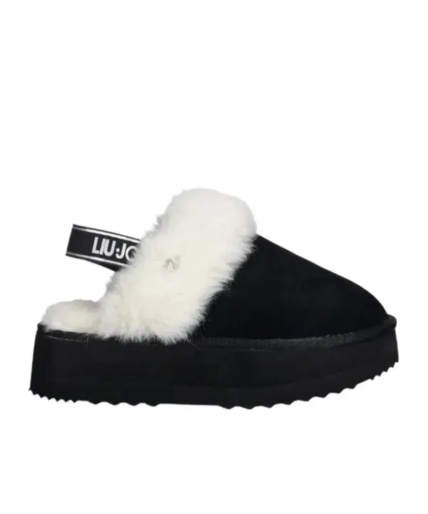 Liu Jo Platform Mules With Logo Strap