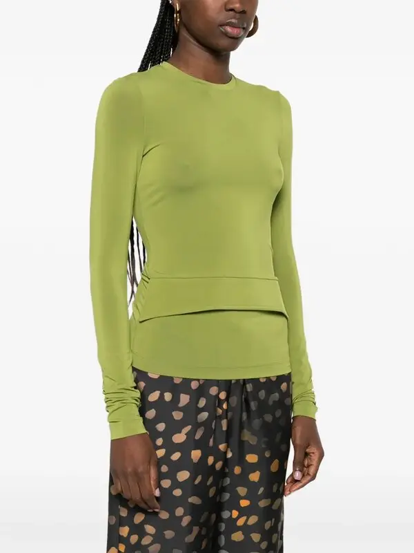 Nanushka Round-neck Long-sleeve Top