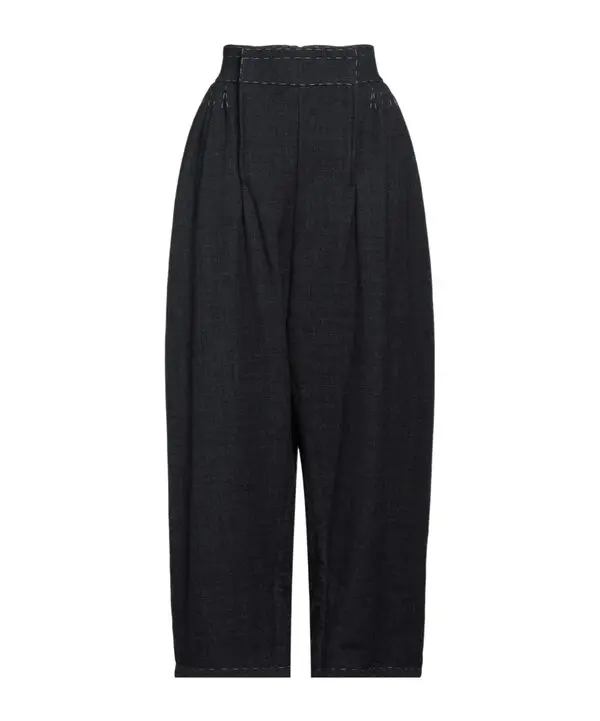 MAISON MARGIELA Tailored Flannel Trousers With Contrast Stitching