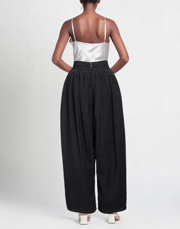 MAISON MARGIELA Tailored Flannel Trousers With Contrast Stitching