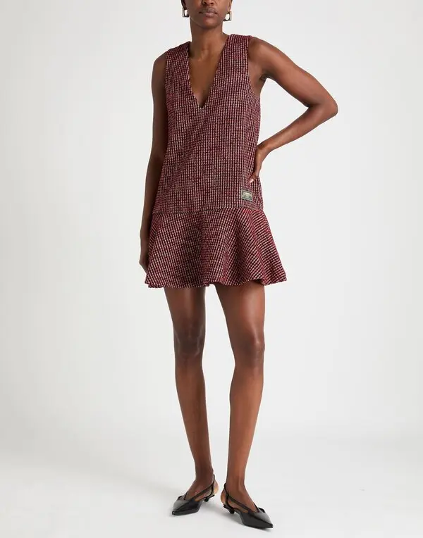 GANNI Leeveless Tweed Dress