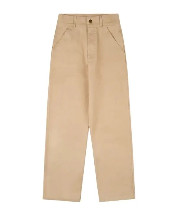 SPORTY  RICH Sporty & Rich Wide-leg Trousers With Back Logo Patch