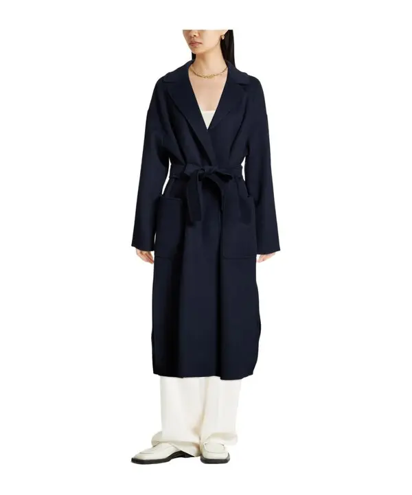 Max Mara Minimalist Wool Belted Coat