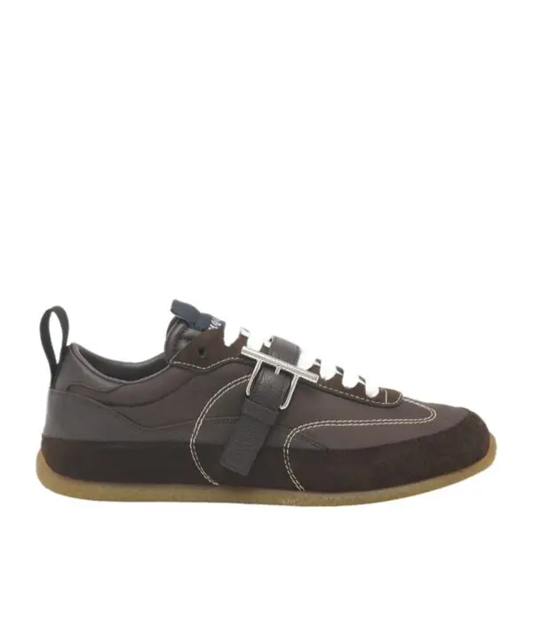 Alexander McQueen Ec1 T-bar Buckle-strap Panelled Sneakers