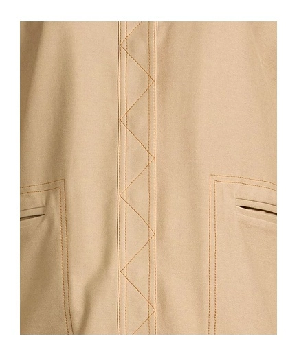 Max Mara Solid Long Sleeve Gabardine Jacket
