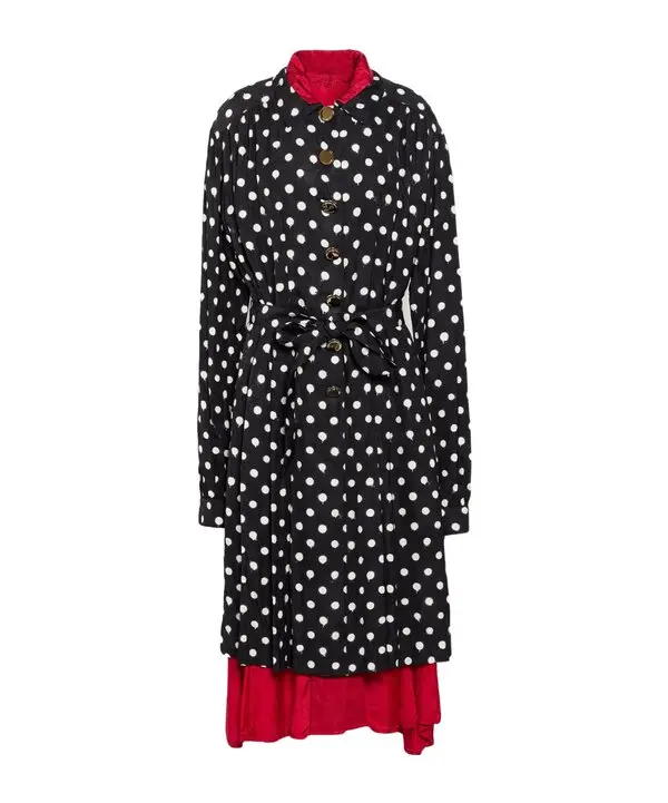 Balenciaga Polka Dot Shirt Dress