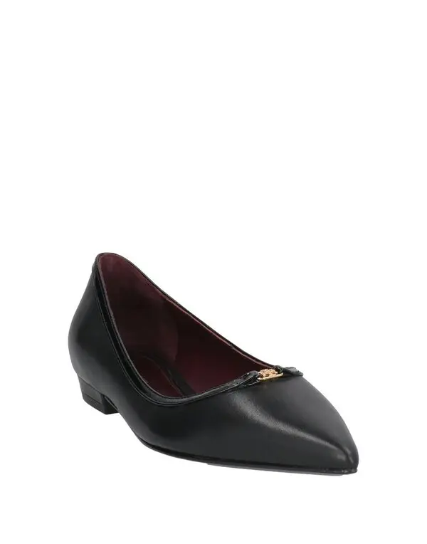 Tory Burch Minimalist Leather Pointed Ballet Flats