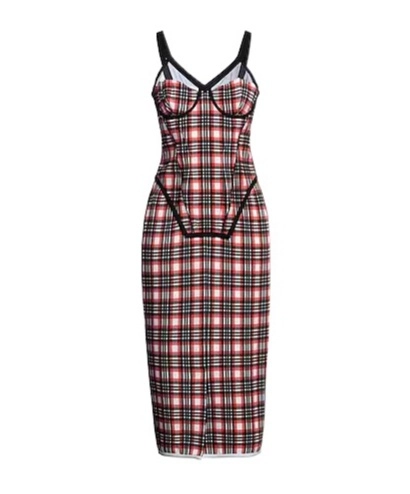 Burberry Minimal Plaid Dress