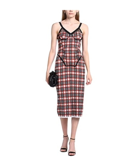 Burberry Minimal Plaid Dress