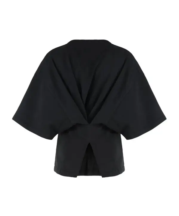 DARKPARK Crew Neck Pleated T-shirt