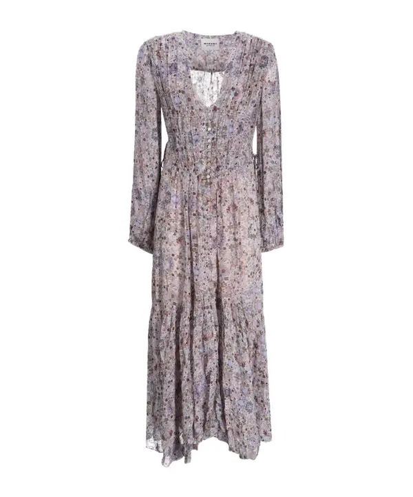 Isabel Marant Étoile Briane Printed Long-sleeve Maxi Dress