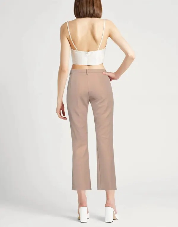 Max Mara Slim-fit Slightly Flared Stretch Twill Trousers - Nude