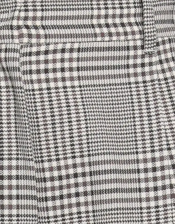 Max Mara Plaid Straight-leg Trousers In Cool Wool