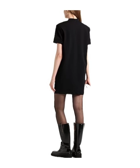 Max Mara Slim-fit Jersey Dress With Mandarin Collar And Zipped Pockets