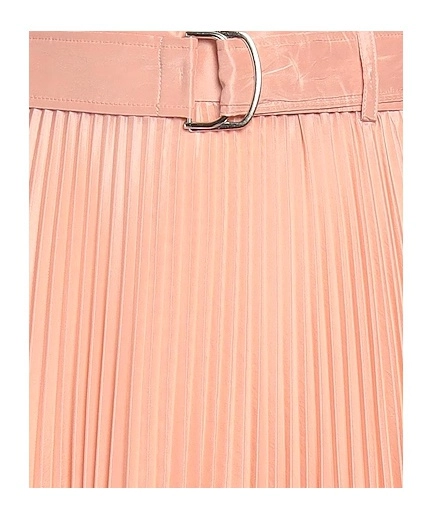 Max Mara Solid Pleated Skirt
