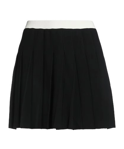 Max Mara Two-tone Pleated Knit Skirt
