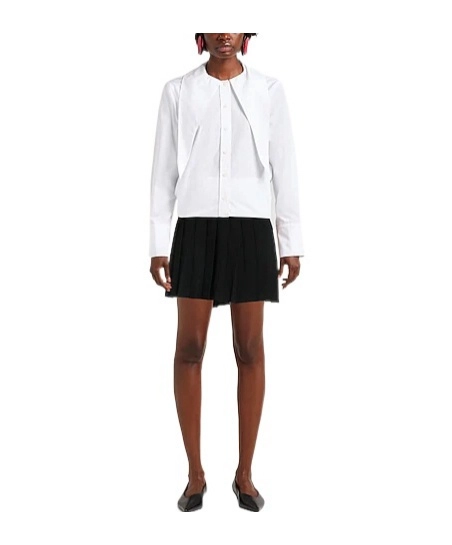 Max Mara Two-tone Pleated Knit Skirt