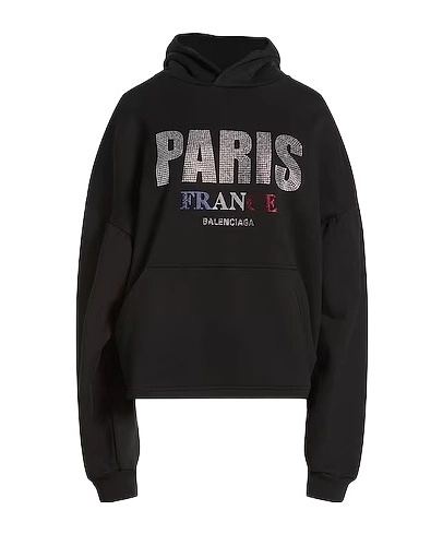 Balenciaga Solid Colour Hooded Sweatshirt