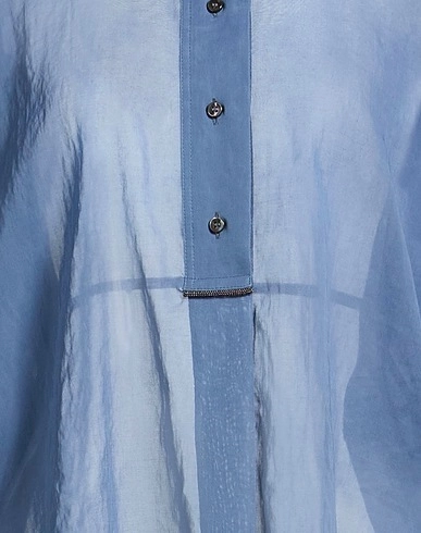 Brunello Cucinelli Solid-colored Organza Top