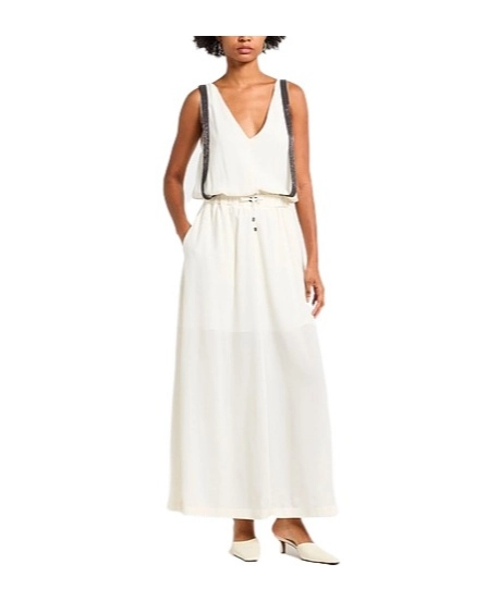 Brunello Cucinelli Sleeveless V-neck Dress