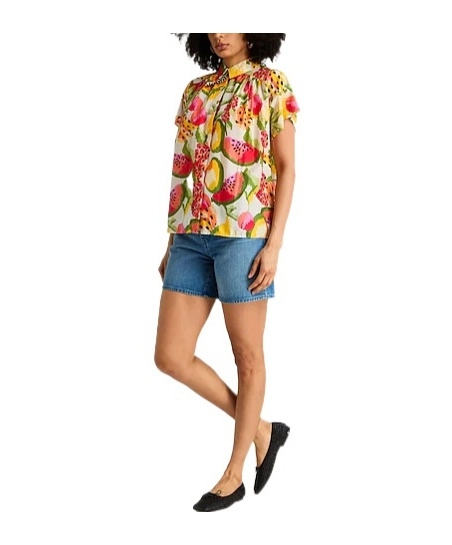 Farm Rio Printed Button-up Shirt