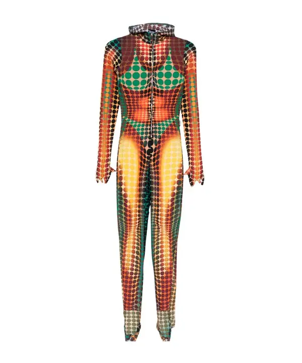 JEAN PAUL GAULTIER Zip Dotted All-in-one