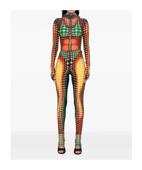 JEAN PAUL GAULTIER Zip Dotted All-in-one