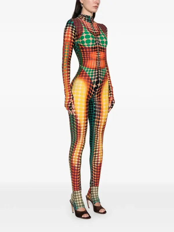 JEAN PAUL GAULTIER Zip Dotted All-in-one