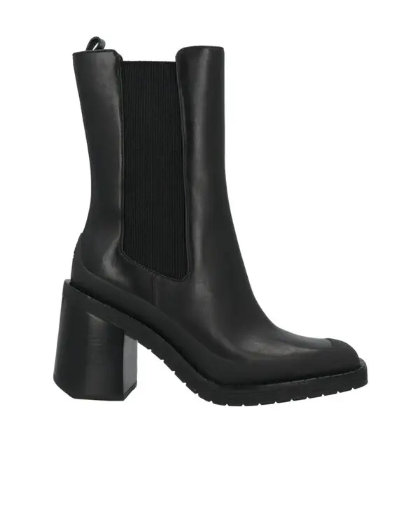 Tory Burch Minimalist Square-toe Leather Boots