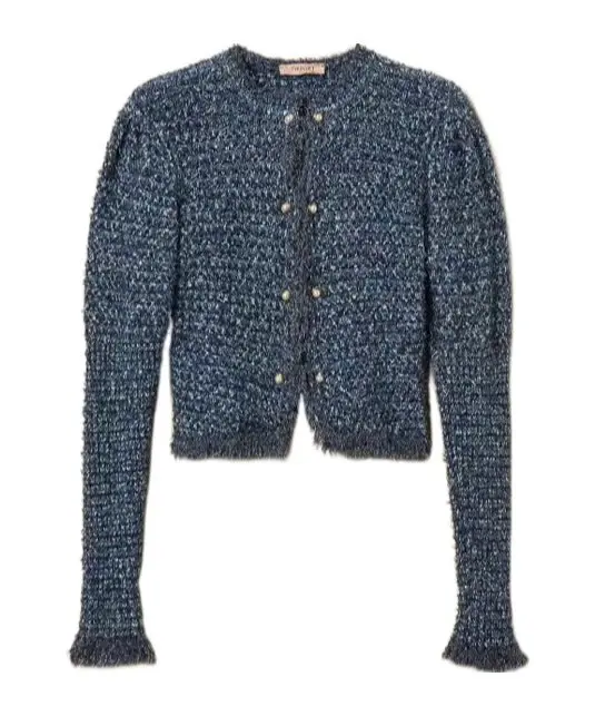 TWINSET Jacquard Fringed Jacket