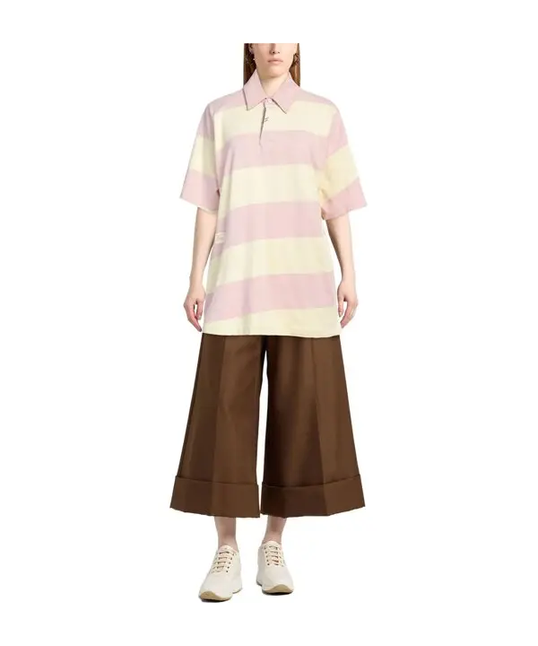 Burberry Striped Short-sleeve Polo Shirt