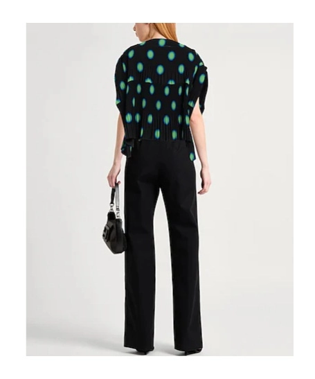 MAISON MARGIELA Polka Dot Pleated Top