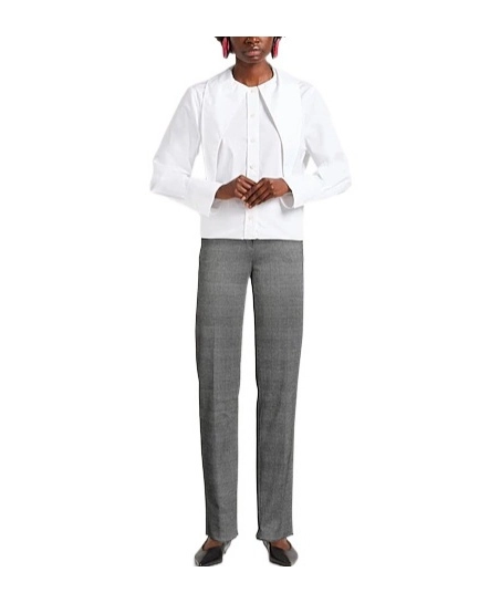 Max Mara Plaid Straight-leg Trousers