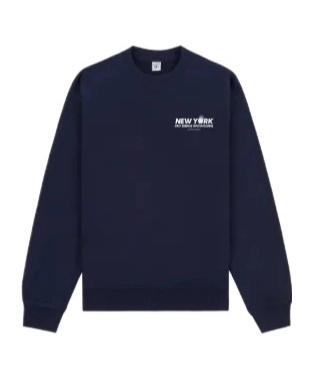 SPORTY  RICH Text-print Crew-neck Sweater