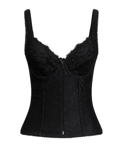 Balenciaga Lace Sleeveless Top - Black